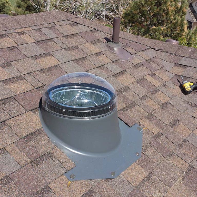 Flat Glass Sun Tunnel Install – Skylight Specialists, Inc