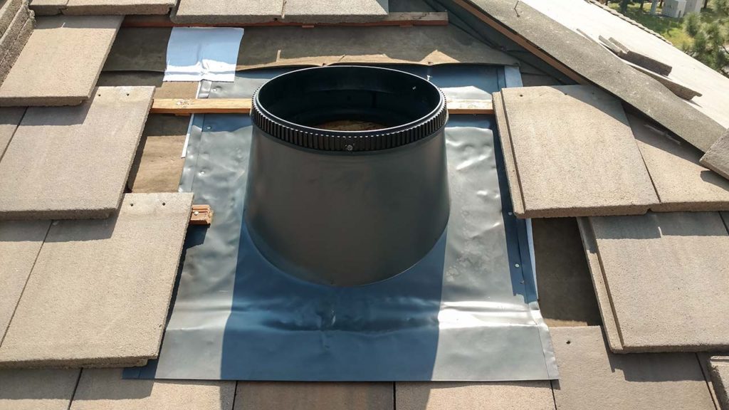Tile Roof Sun Tunnel Installation – Skylight Specialists, Inc