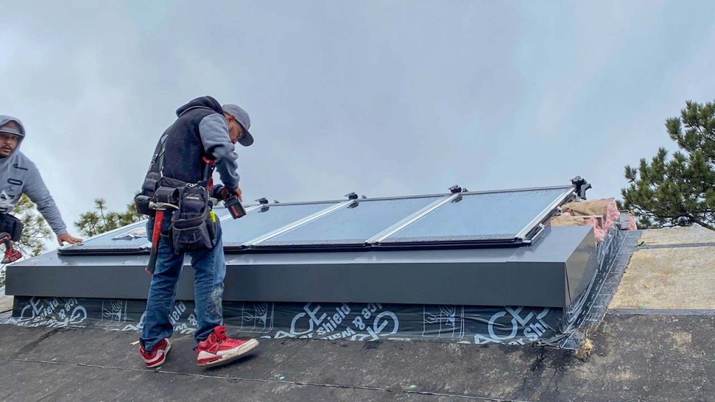 Velux Modular Ridgelights Installation – Skylight Specialists, Inc