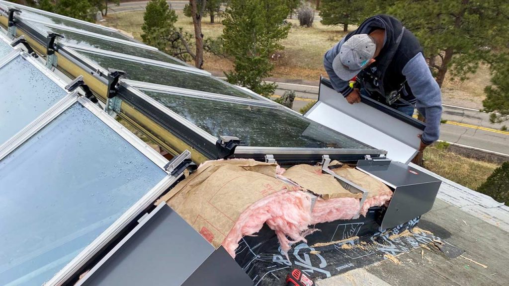 Velux Modular Ridgelights Installation – Skylight Specialists, Inc