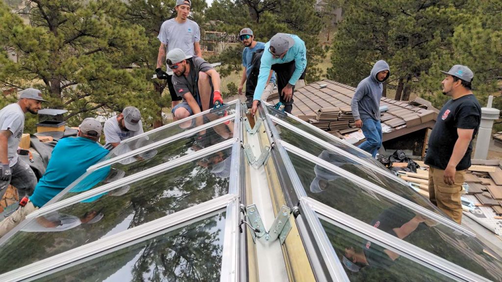 Velux Modular Ridgelights Installation – Skylight Specialists, Inc