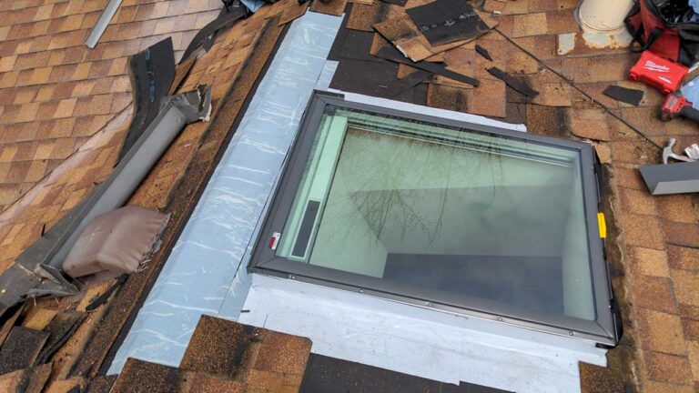 Fixed Skylight with Shade Replacement – Skylight Specialists, Inc